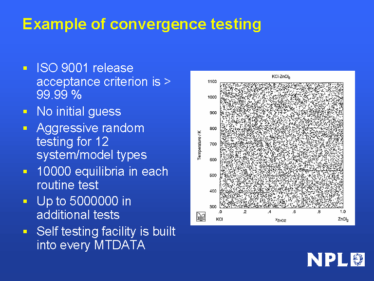 Example of convergence testing
